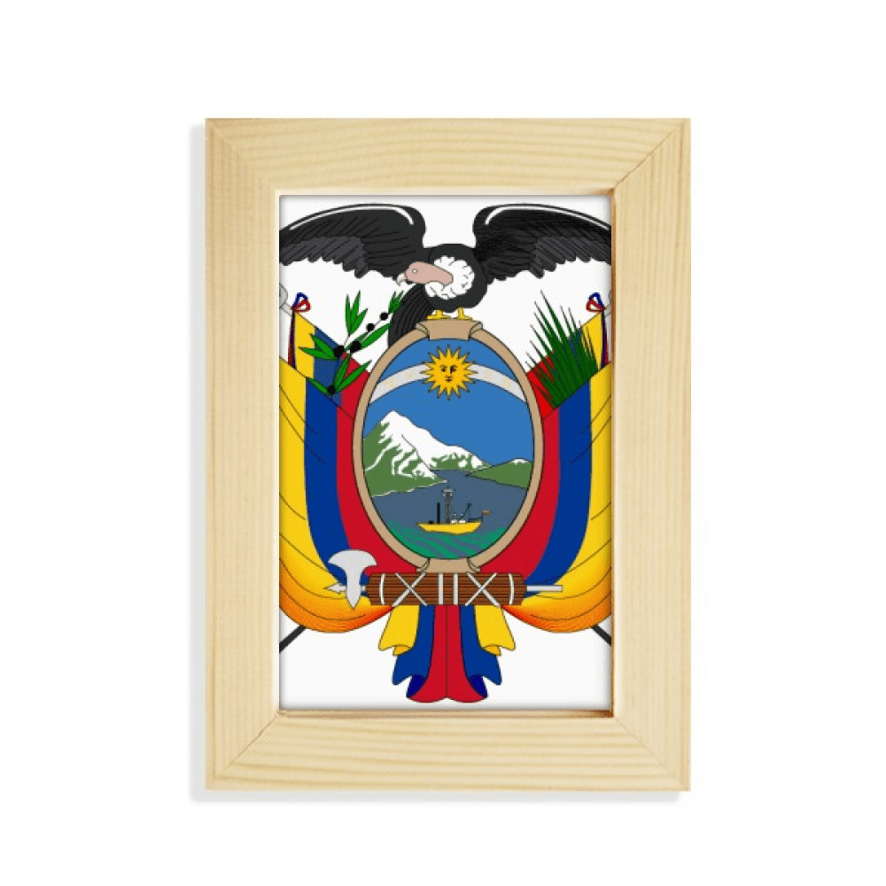 Quito Ecuador National Emblem Desktop Display Photo Frame Picture Art ...