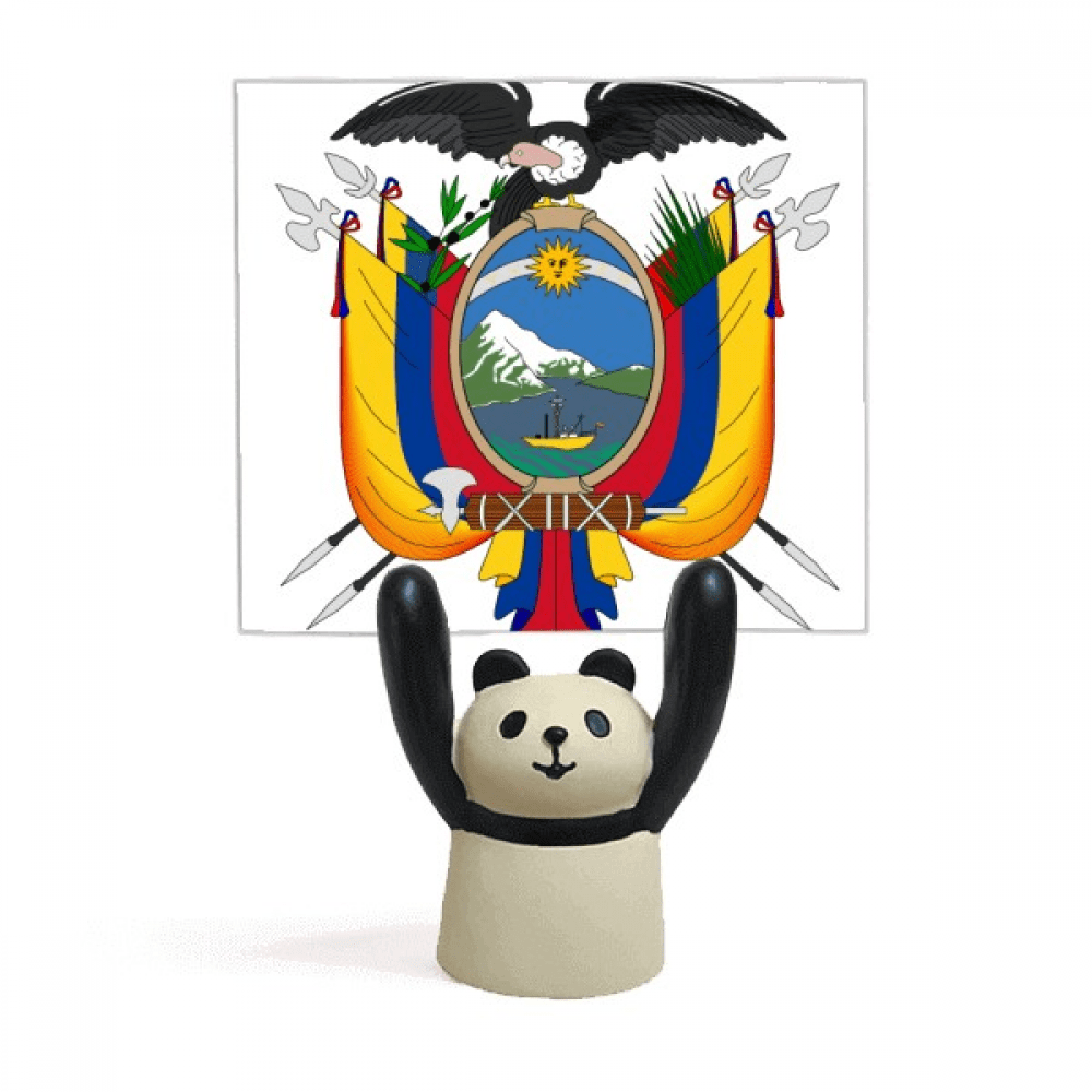 Quito Ecuador National Emblem Memo Holder Cartoon Animal Panda Stand Decoration - Walmart.com