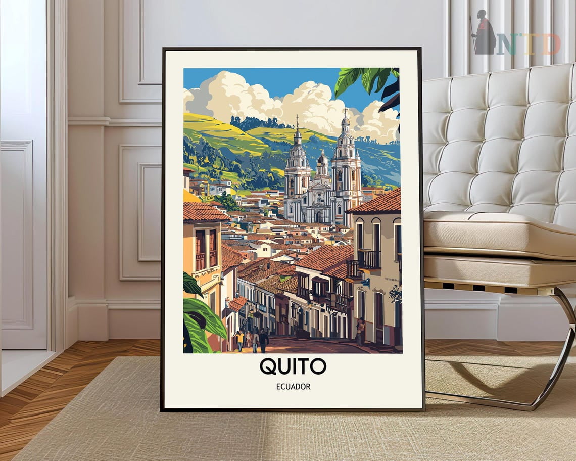 Quito Poster, Quitoquito Print, Quito Photo, Quito Poster Print, Quito Travel Poster, Quito City ...