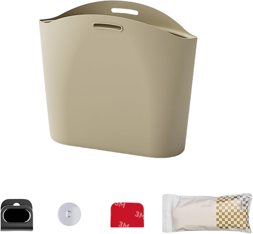 Quivanta Foldable Car Garbage Holder, Silicone Trash Container Waste ...