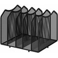 Quivanta Mesh Desktop File Sorter Organizer, 5-Section Bookshelf for ...