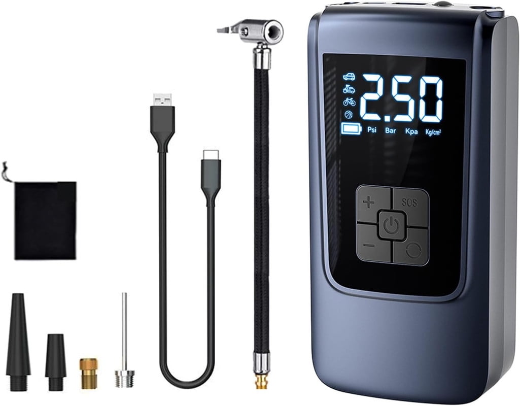 Quivanta Tire Inflator Portable Air Compressor Car Tire With Digital ...