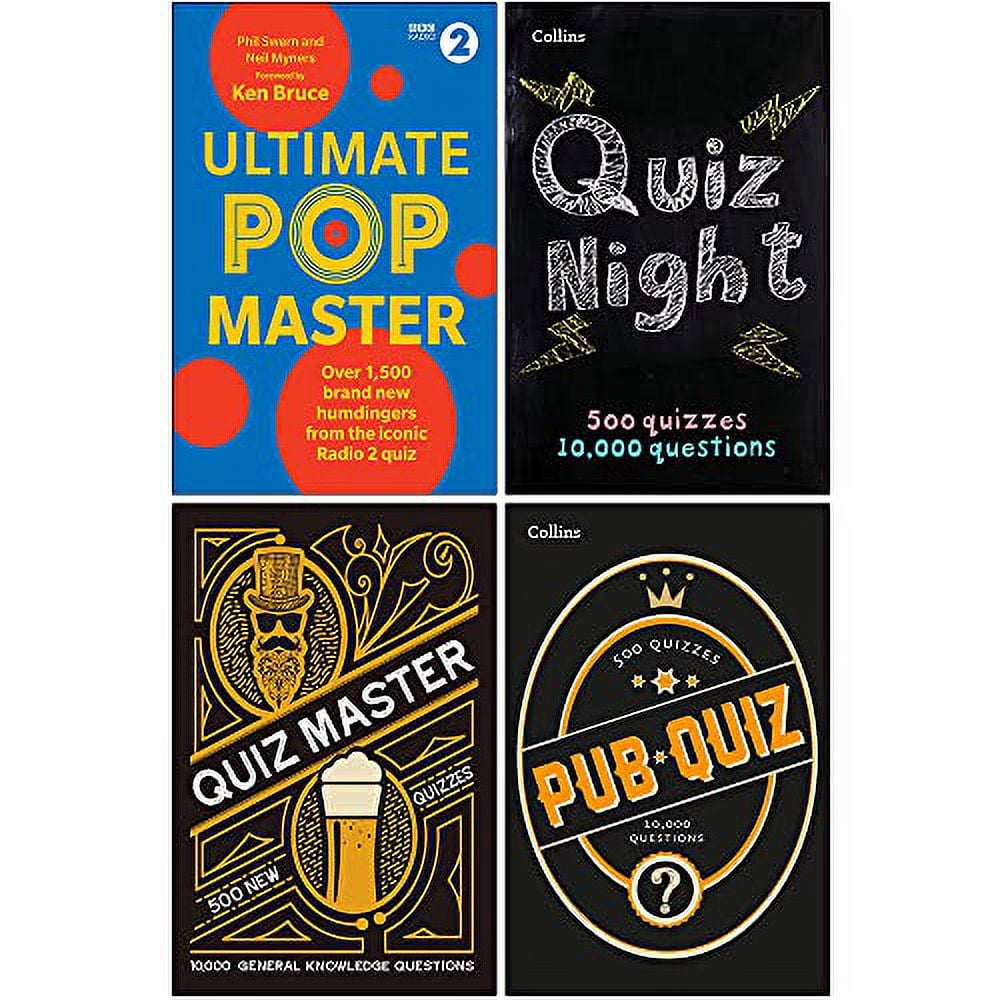 Quiz Puzzles 4 Books Collection Set Pack (Ultimate PopMaster, Collins ...
