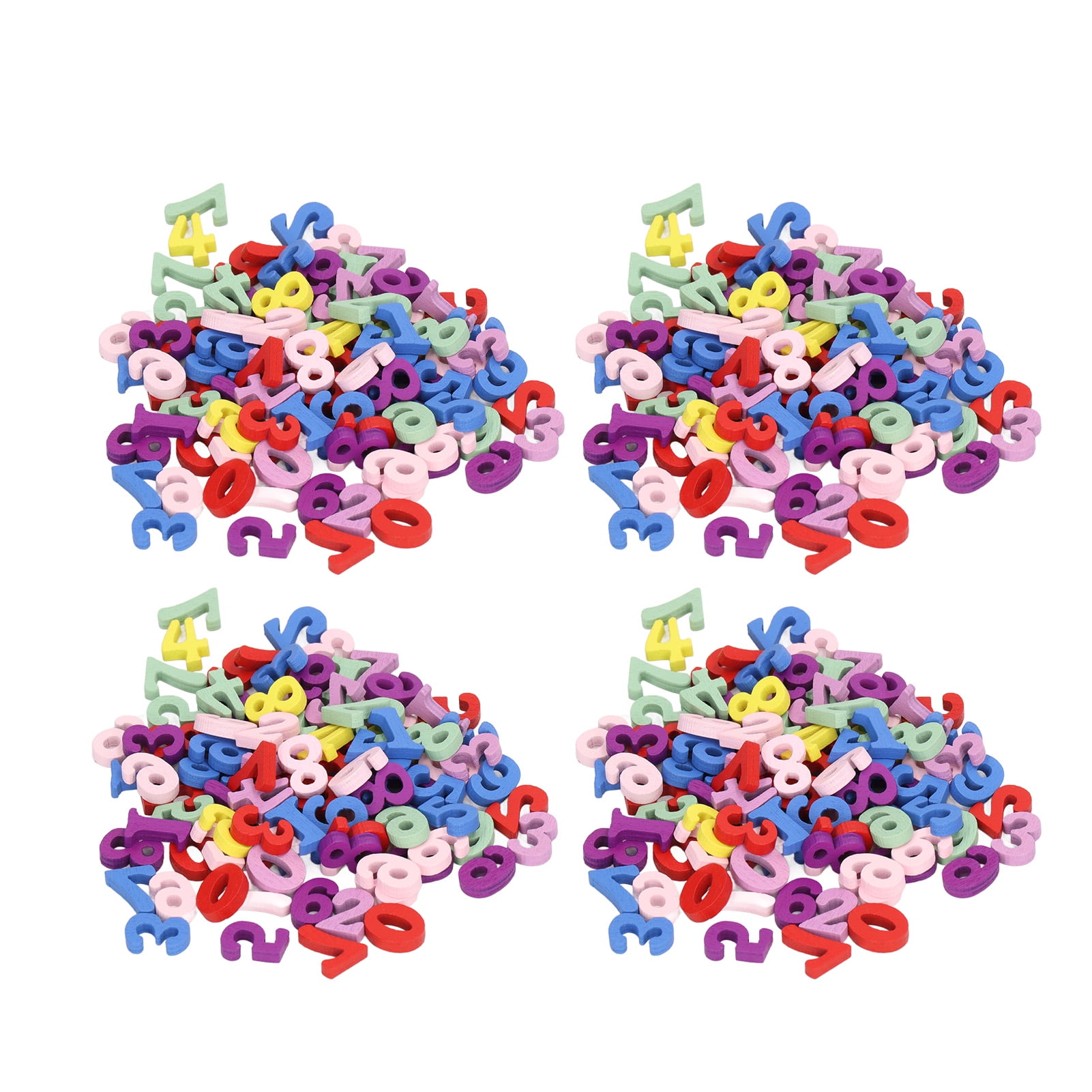 Qukaim Mini Wooden Numbers Small Wooden Numbers DIY Crafts Kit, 400pcs ...