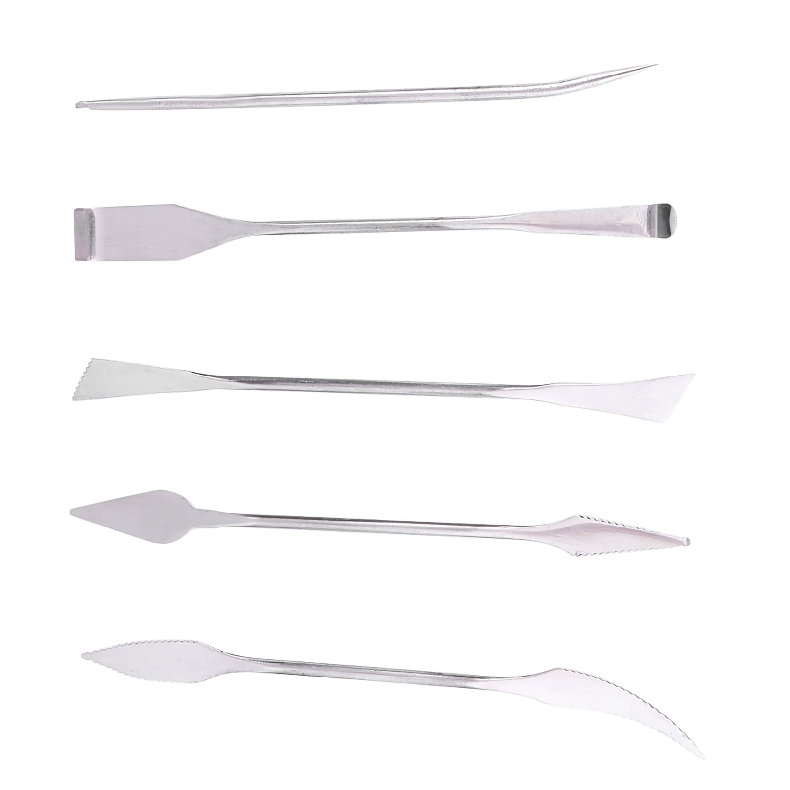 QukaimClay Tools Stainless Steel Clay Carving Sculpting Tools, Set of 5 ...