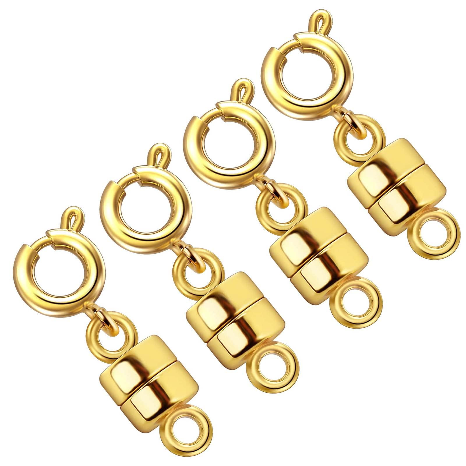 Qulltk Necklace Clasps and Closures 18K Gold and Silver Plated Bracelet ...