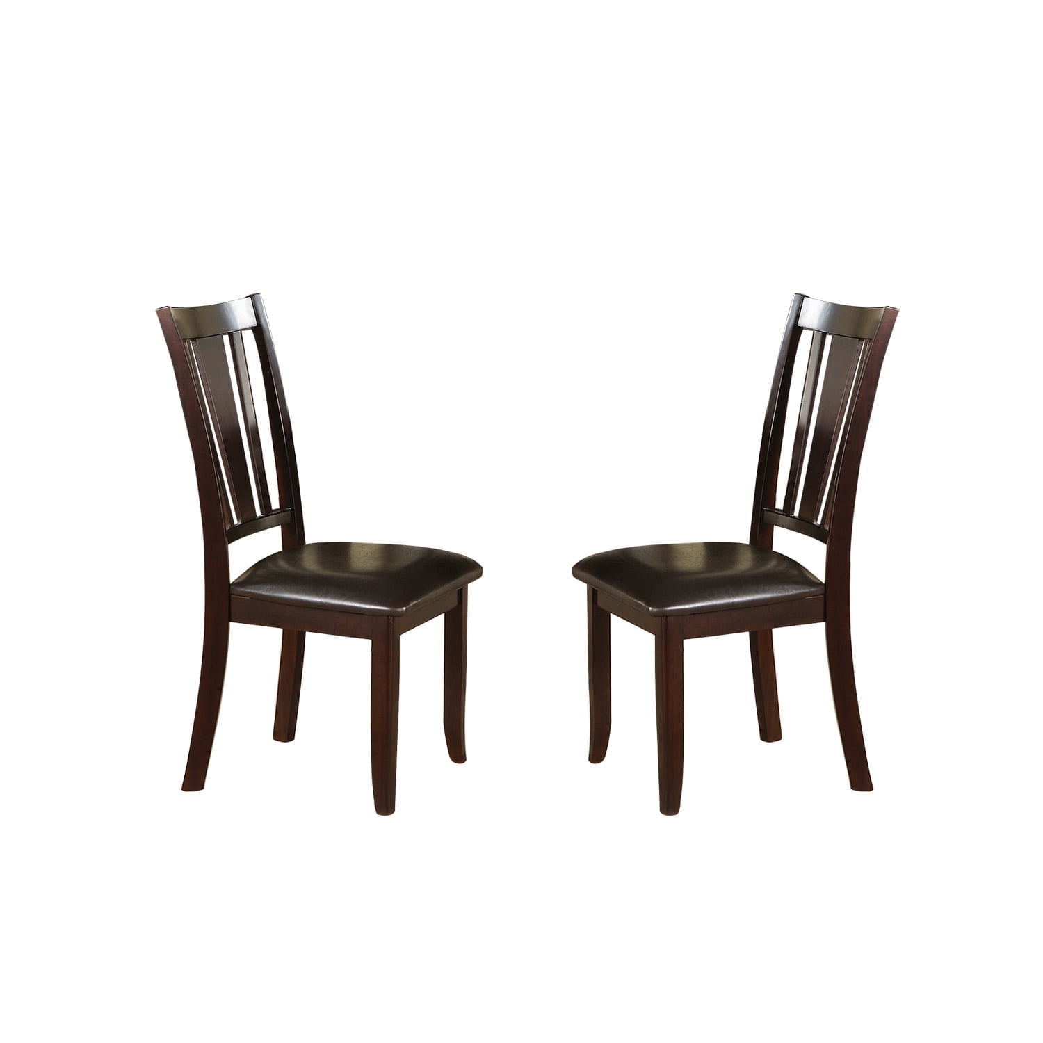 Qumbnk 2 Pack Wood Frame Dining Chair Side Chair for Living Room ...
