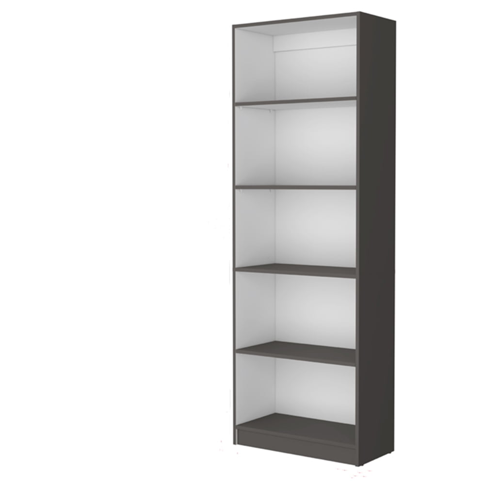 Qumbnk 5 Shelves Wood Bookcase Bookshelf Book Dispaly Rack for Livingg ...