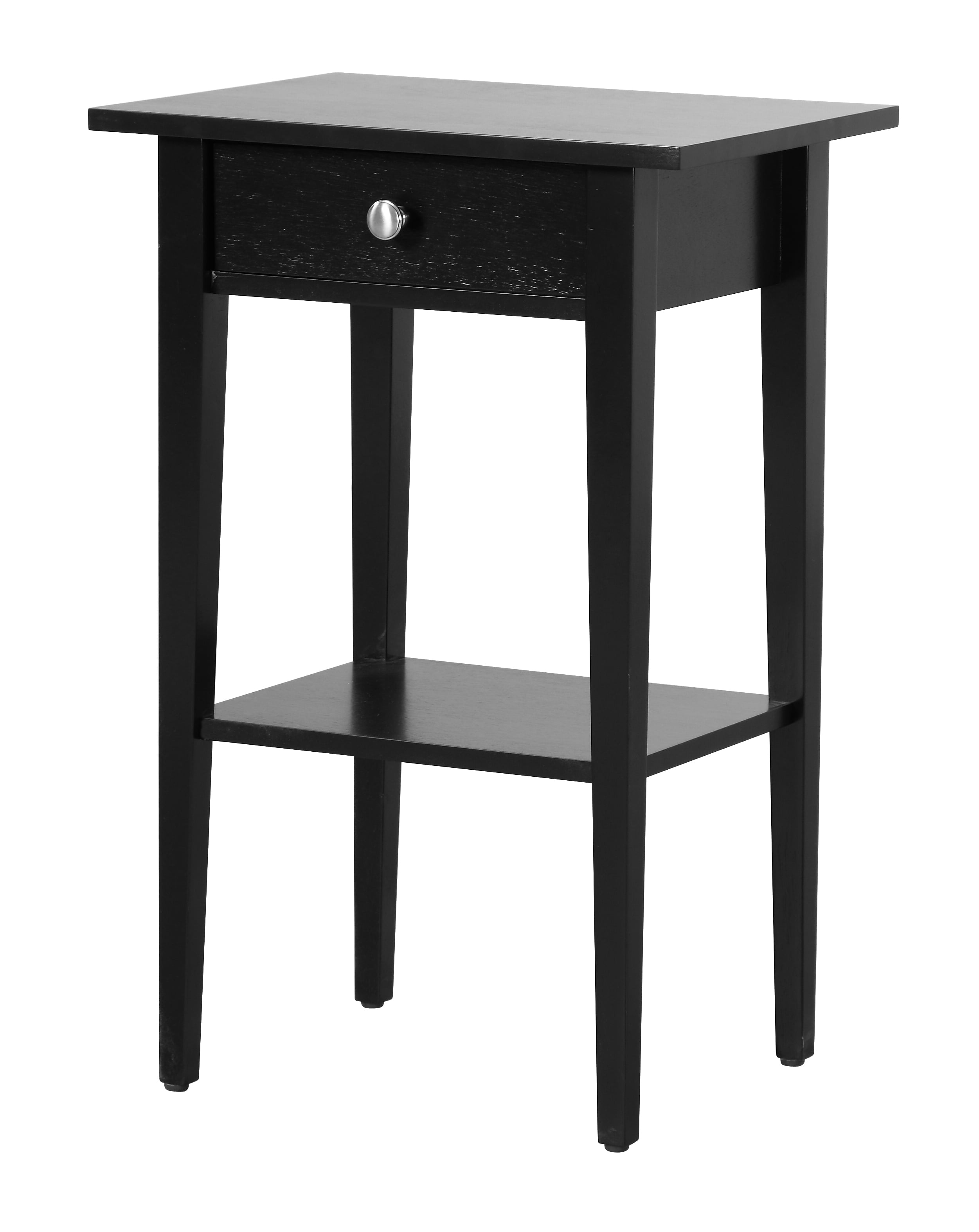 Qumbnk Beside Table with Open Shelf, 1 Drawer Nightstand for Living ...