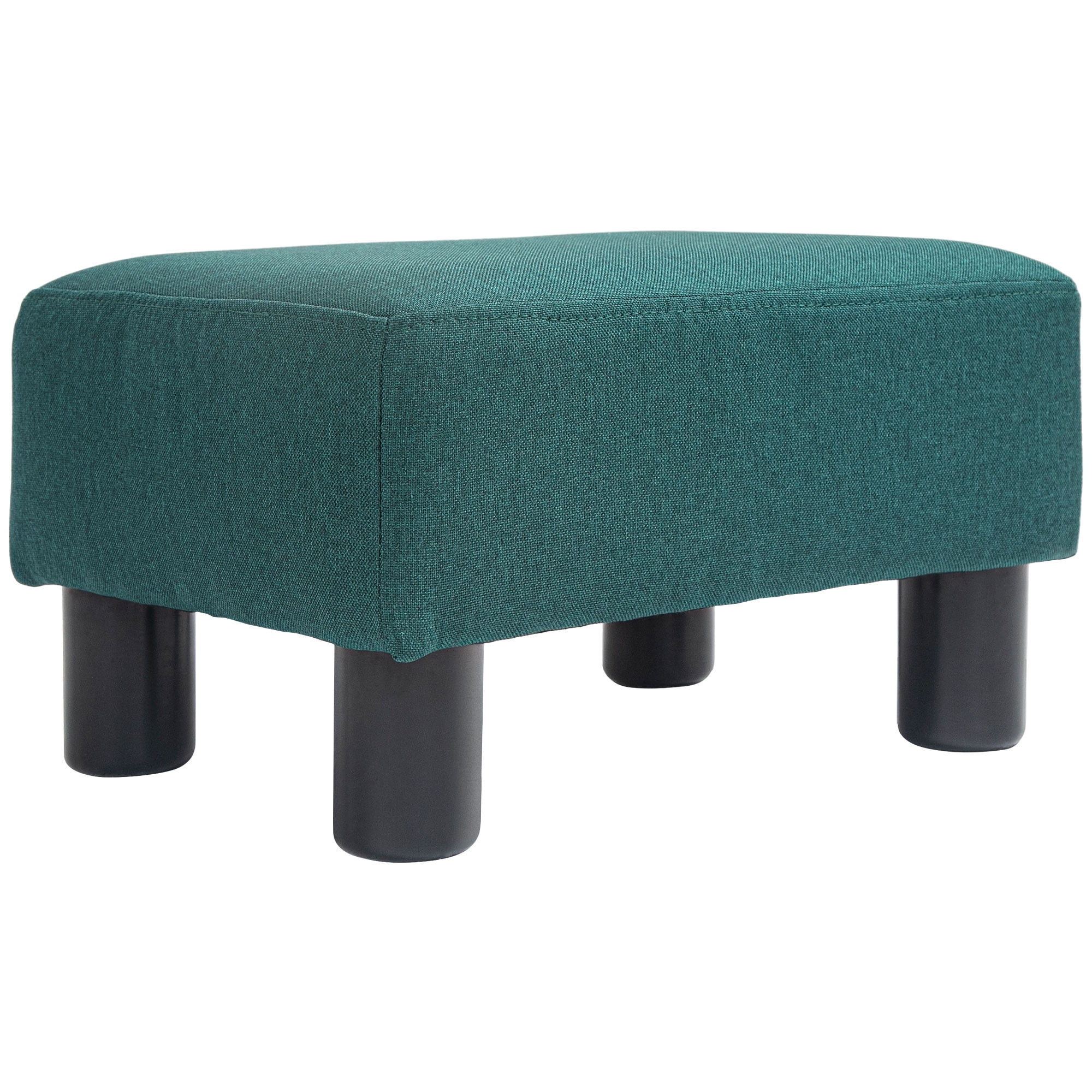 Qumbnk Modern Upholstery Padded Foam Seat Foot Stool Footrest with ...