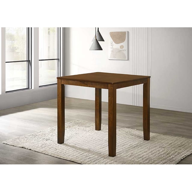 Qumbnk Wood Dining Table for 4 Person, Square Dining Desk for Dining ...