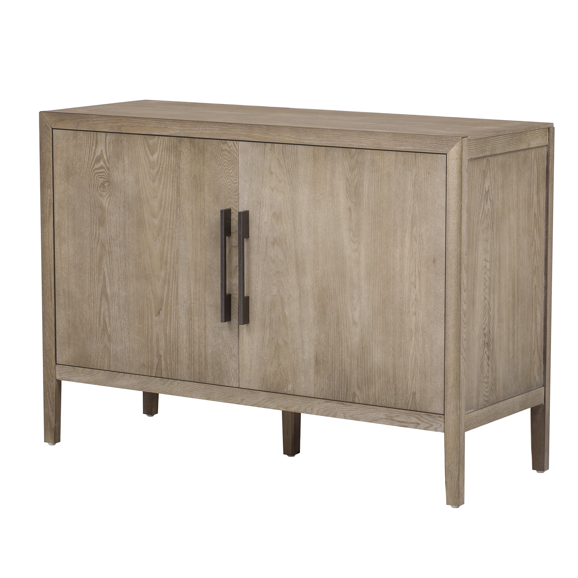 Qumbnk Wood Storage Cabinet Sideboard with Metal Handles and 2 Inner ...