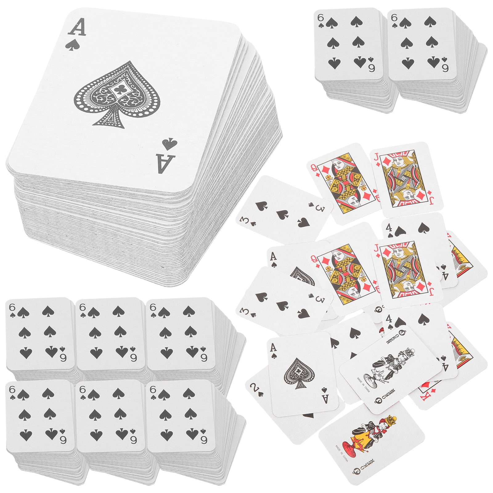 Qumonin 10 Sets Miniature Poker Cards for Party Game Supply - Walmart.com