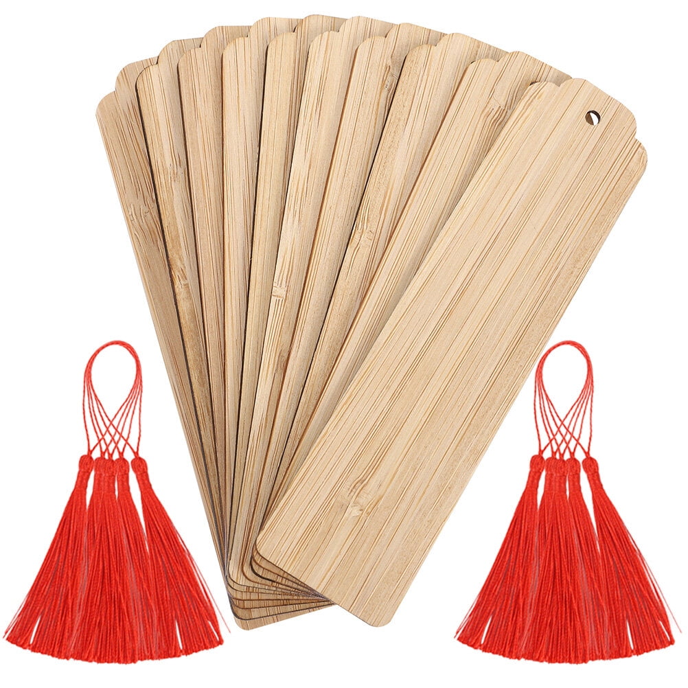 Wooden Bookmarks for DIY Beige Color Great for Readers and Students 10 ...