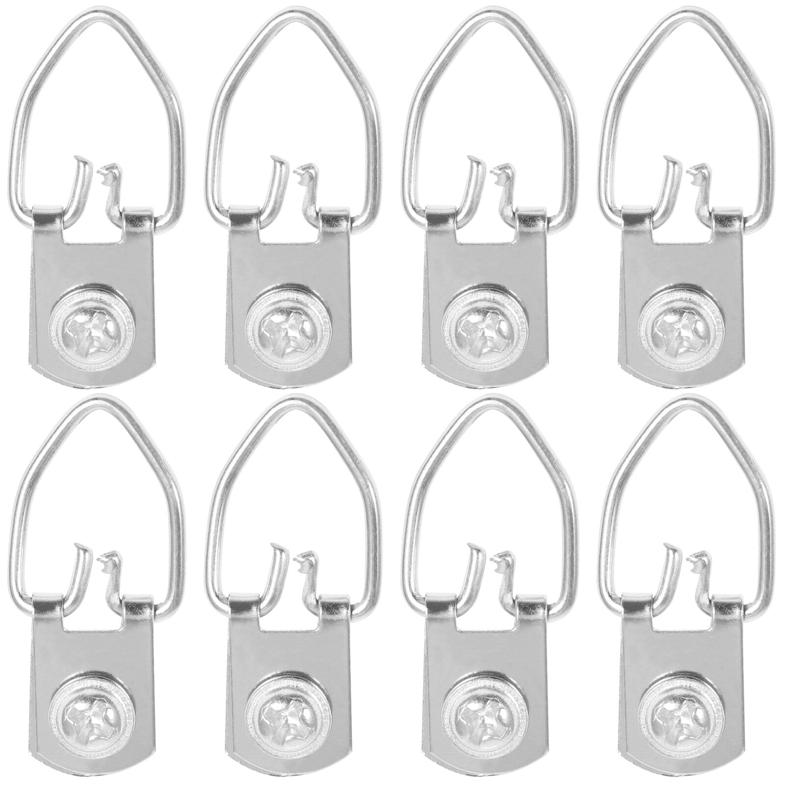 Qumonin 100Pcs D Ring Picture Hooks with Screws for Hanging Artwork and ...
