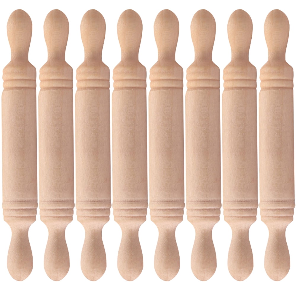 ADDHAT Cookie Rolling Pin Mini Rolling Pin Wood 8Pack - Walmart.com