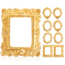 BalsaCircle 4 Gold 4" Mini Baroque Oval Picture Frames Party Wedding ...