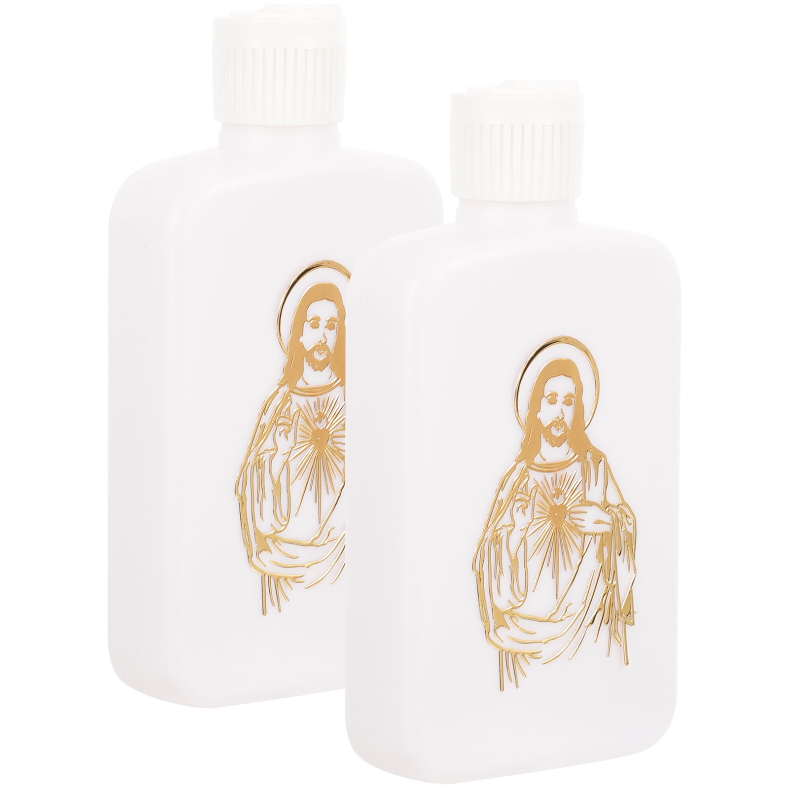 Qumonin 2 Holy Water Bottles 100ml Christian Easter Blessing Container ...
