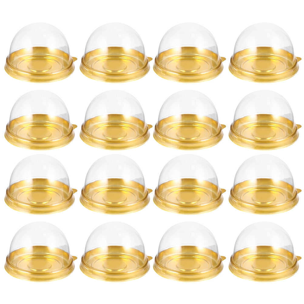 Qumonin 200 Mini Cupcake/Muffin Boxes for Gifts & Desserts - Gold ...