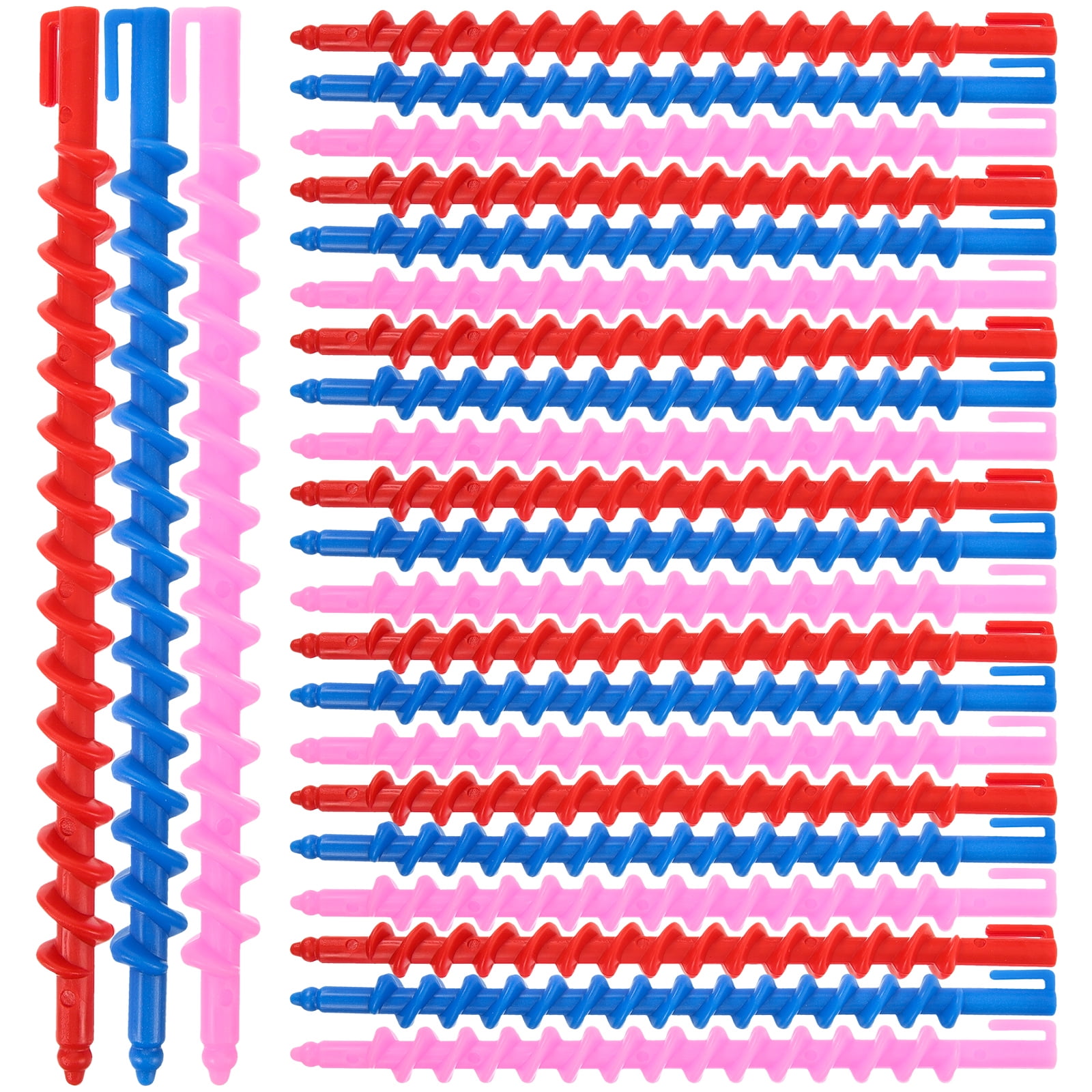 Qumonin 20PCS Hair Curlers Perm Rods Spiral Perm Rods Hair Rollers Hair ...