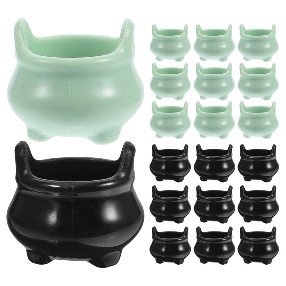 Qumonin 20Pcs Halloween Mini Cauldrons Small Novelty Witch Pots Mini ...