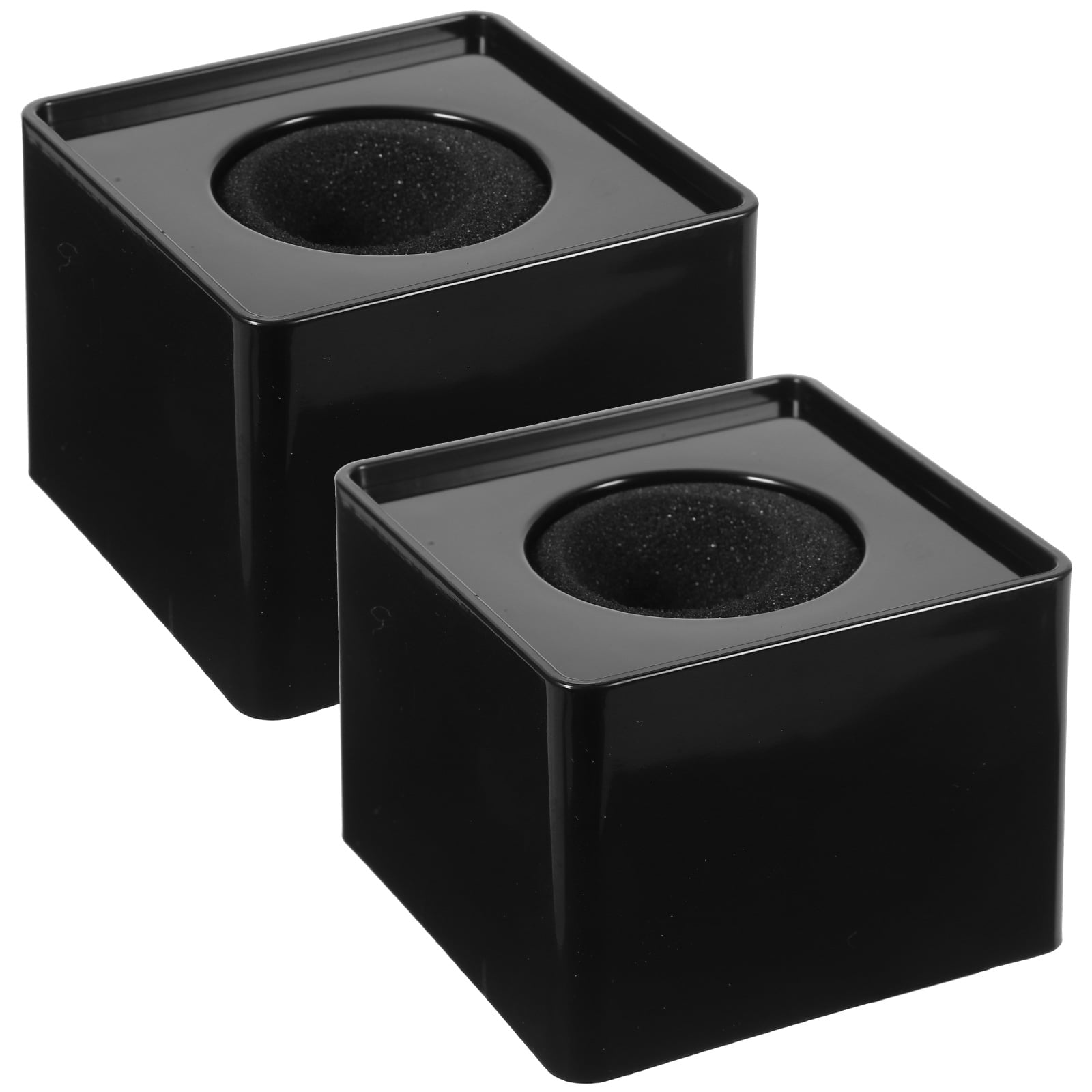 Qumonin 2Pcs Interview Mic, Cube & Triangle/Square Shaped, Black/White ...