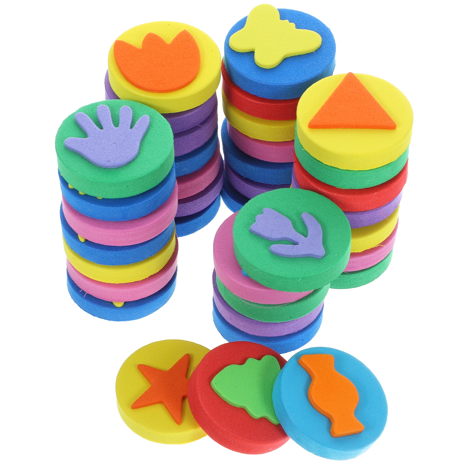 Qumonin 36pcs Double-sided Foam Painting Stamper for DIY Craft ...