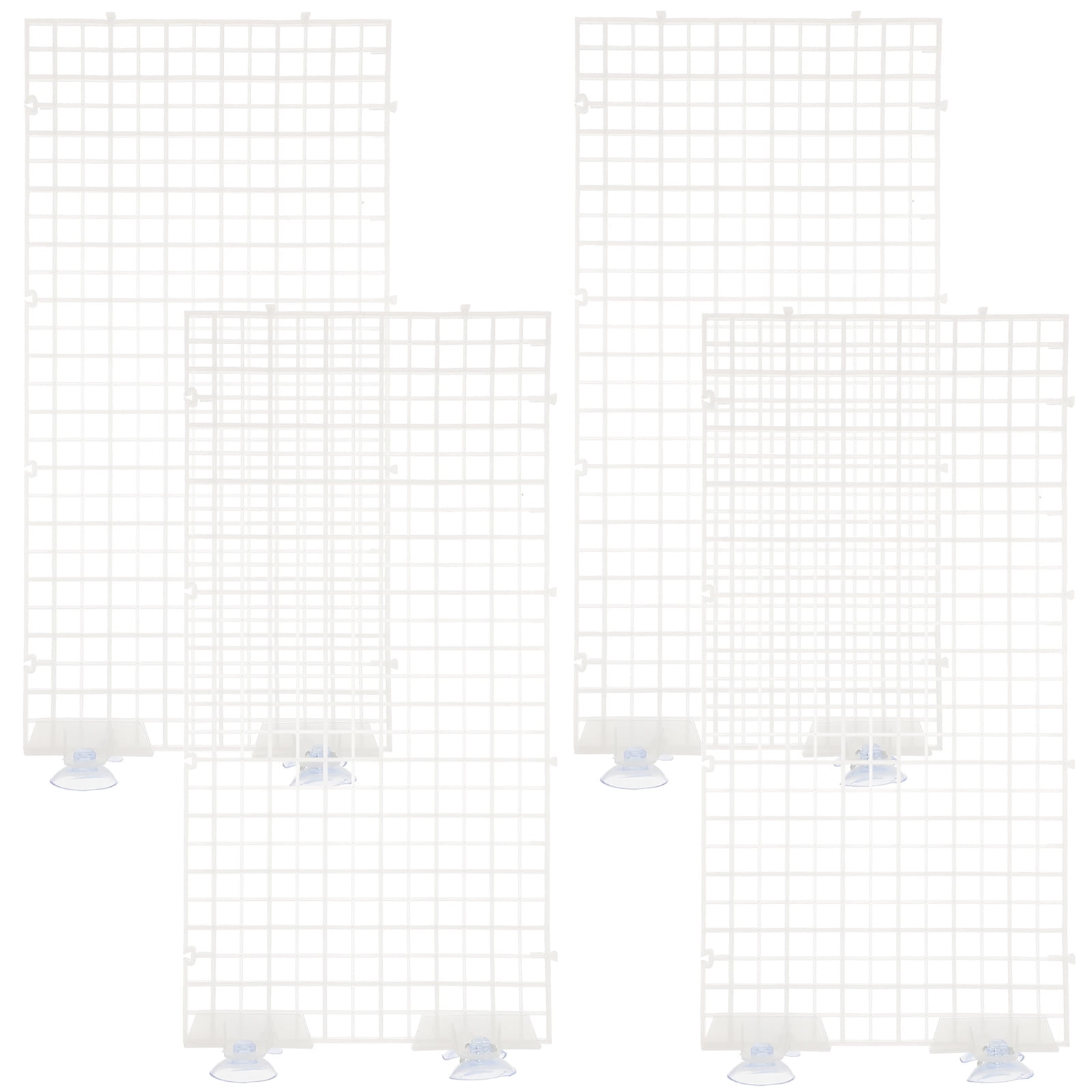 Qumonin 4pcs Aquarium Divider Fish Tank Grid Tray Isolation Board with ...