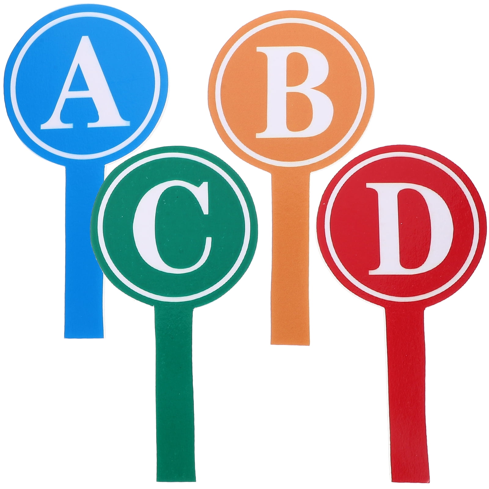 Qumonin 4pcs Dry Erase Scoreboard Foam Voting ABCD Board Paddles ...