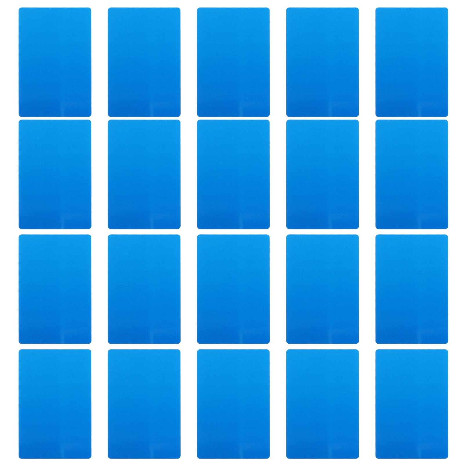 Qumonin 50pcs Aluminium Business Card Blanks - Metal Cards - Walmart.com