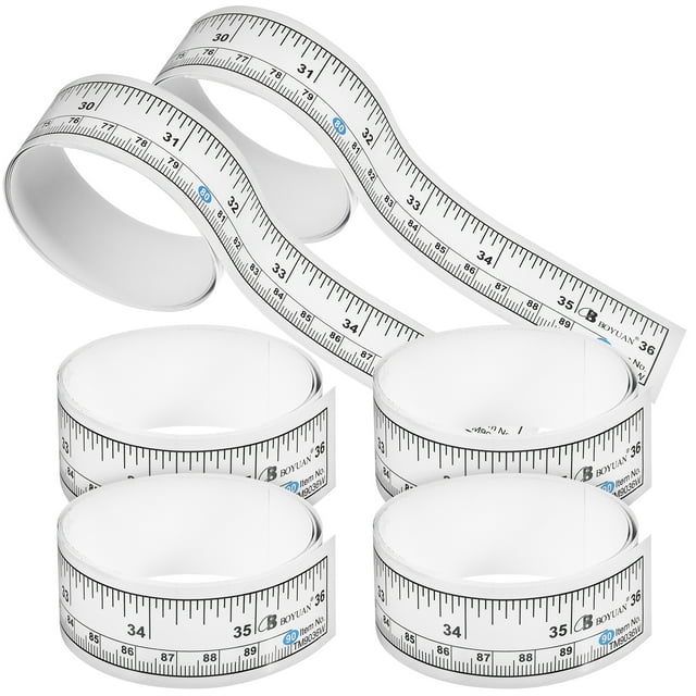 Qumonin 6 Pcs Adhesive Measuring Tapes Ruler Tape Paper Tape Measure ...