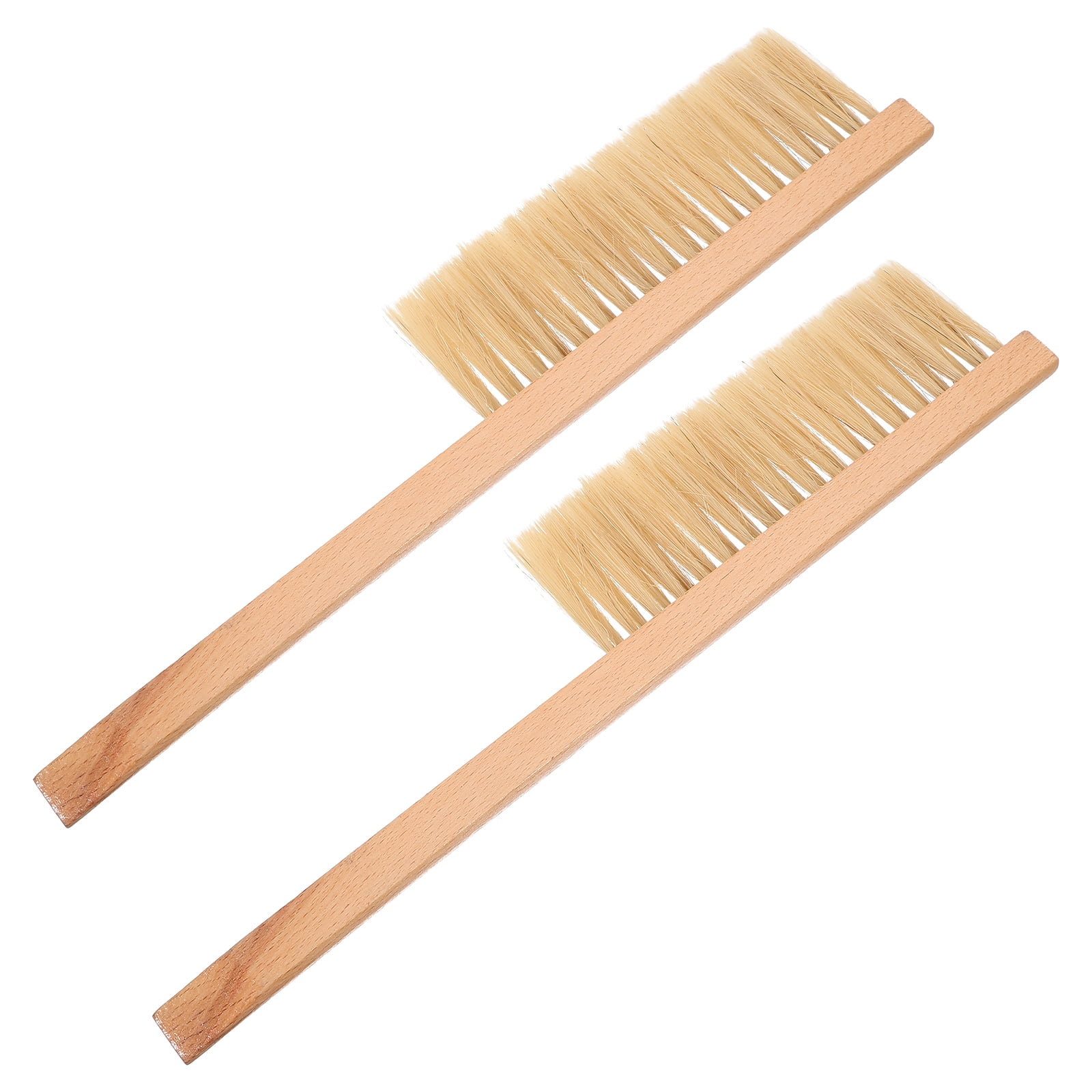 Qumonin Beekeeping Bee Brush 2pcs Wooden Handle Horse Bristle Tool Bee ...