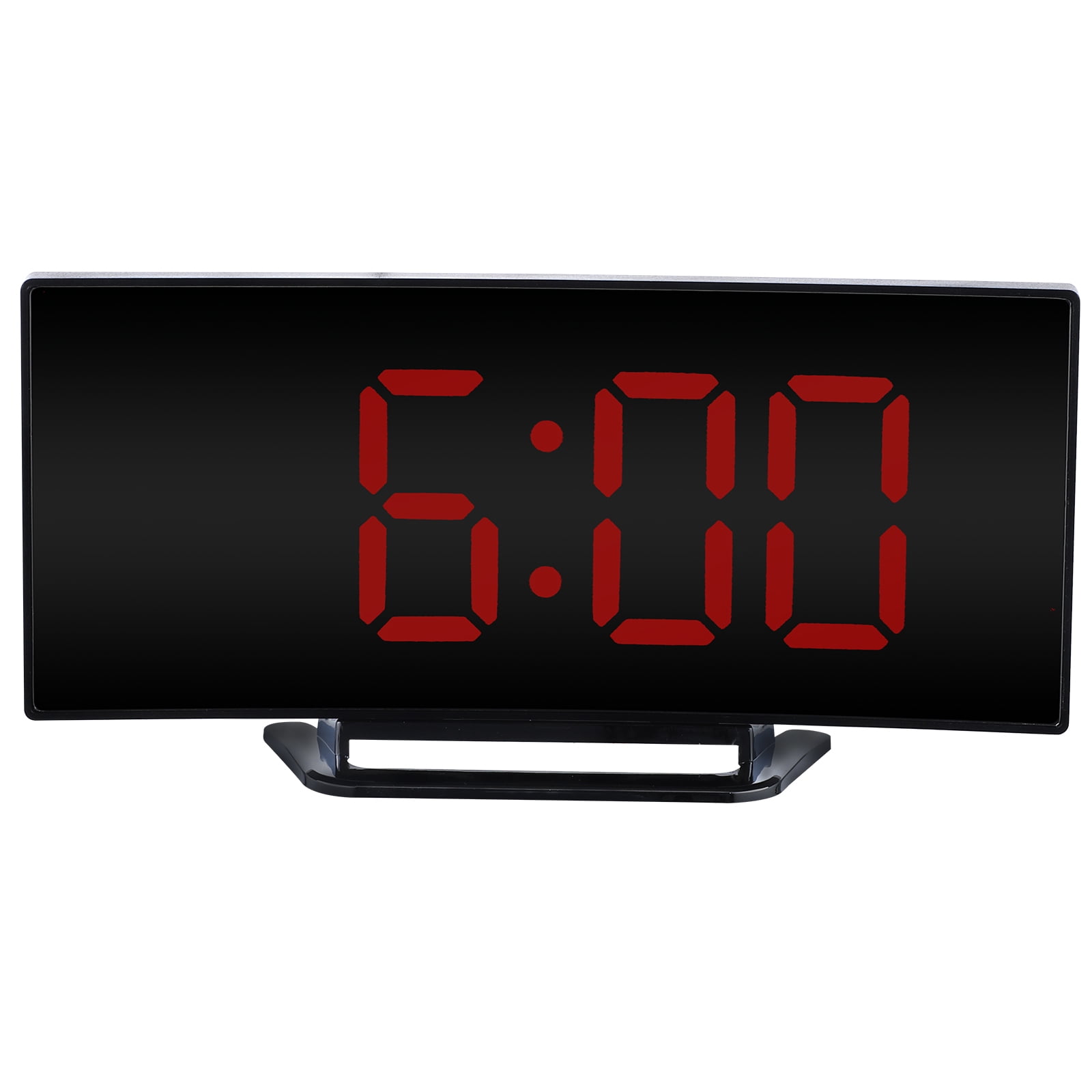 ADDHAT Led Mirror Digital Clock For Home Users Red 1 Set With Modern ...