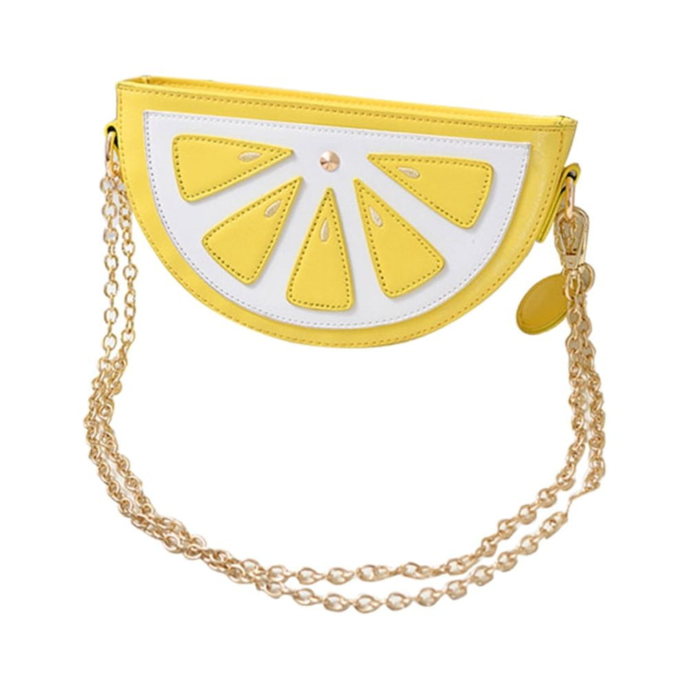 Qumonin Fruit Leather Crossbody Bag Watermelon Lemon Purse Satchel Gift ...
