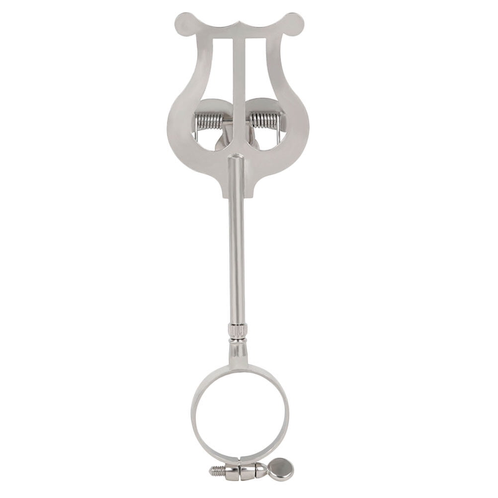 Qumonin Metal Lyre for Trumpet/Sax/Clarinet - Clamp-on Marching Sheet ...