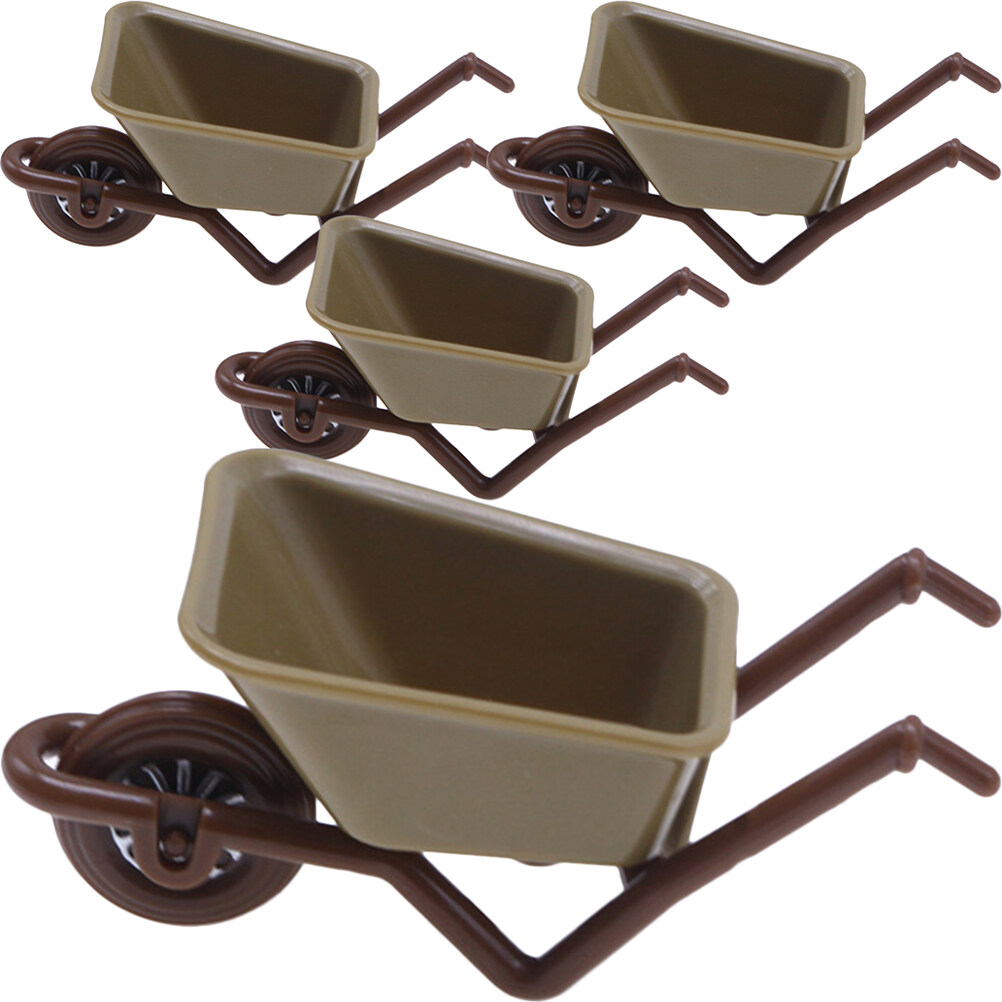 Qumonin Miniature Toy Wheelbarrow Farm Playset - 4pcs - Walmart.com