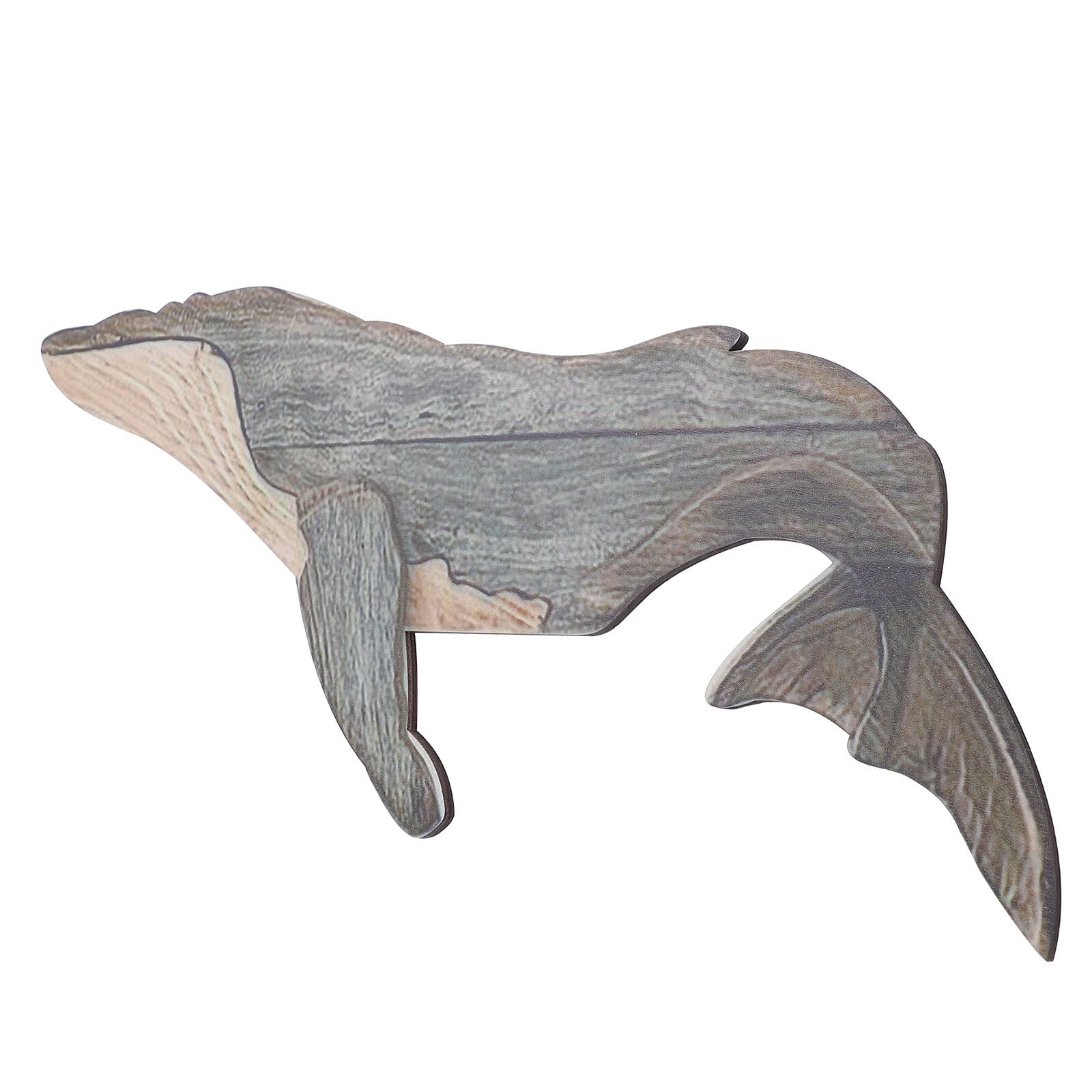 Qumonin Nautical Whale Wall Decor Rustic Sculpture for Coastal Home ...