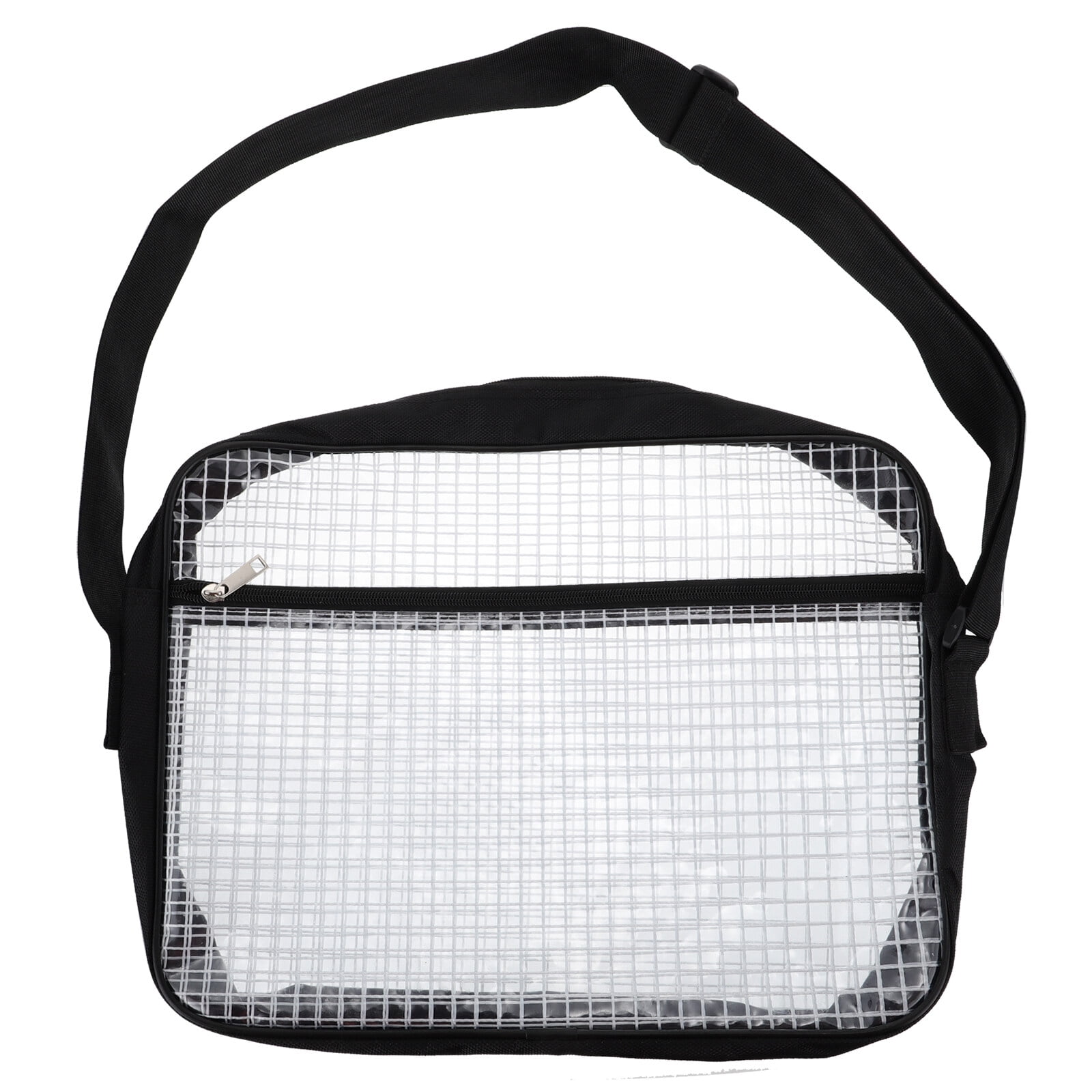 ADDHAT PVC Tool Organizer Bag in Black with Adjustable Shoulder Strap ...