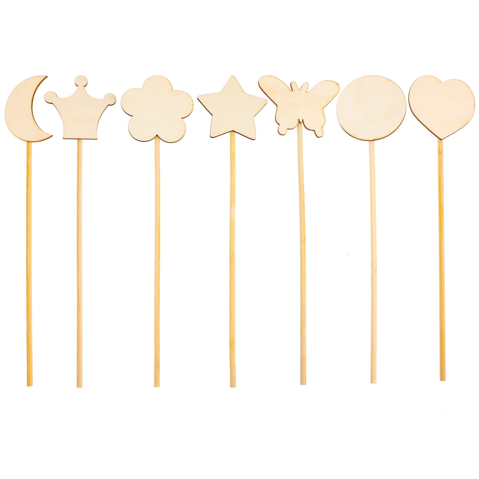 12pcs DIY Fairy Wand Set for Painting Handmade Wooden Sticks with Mixed ...