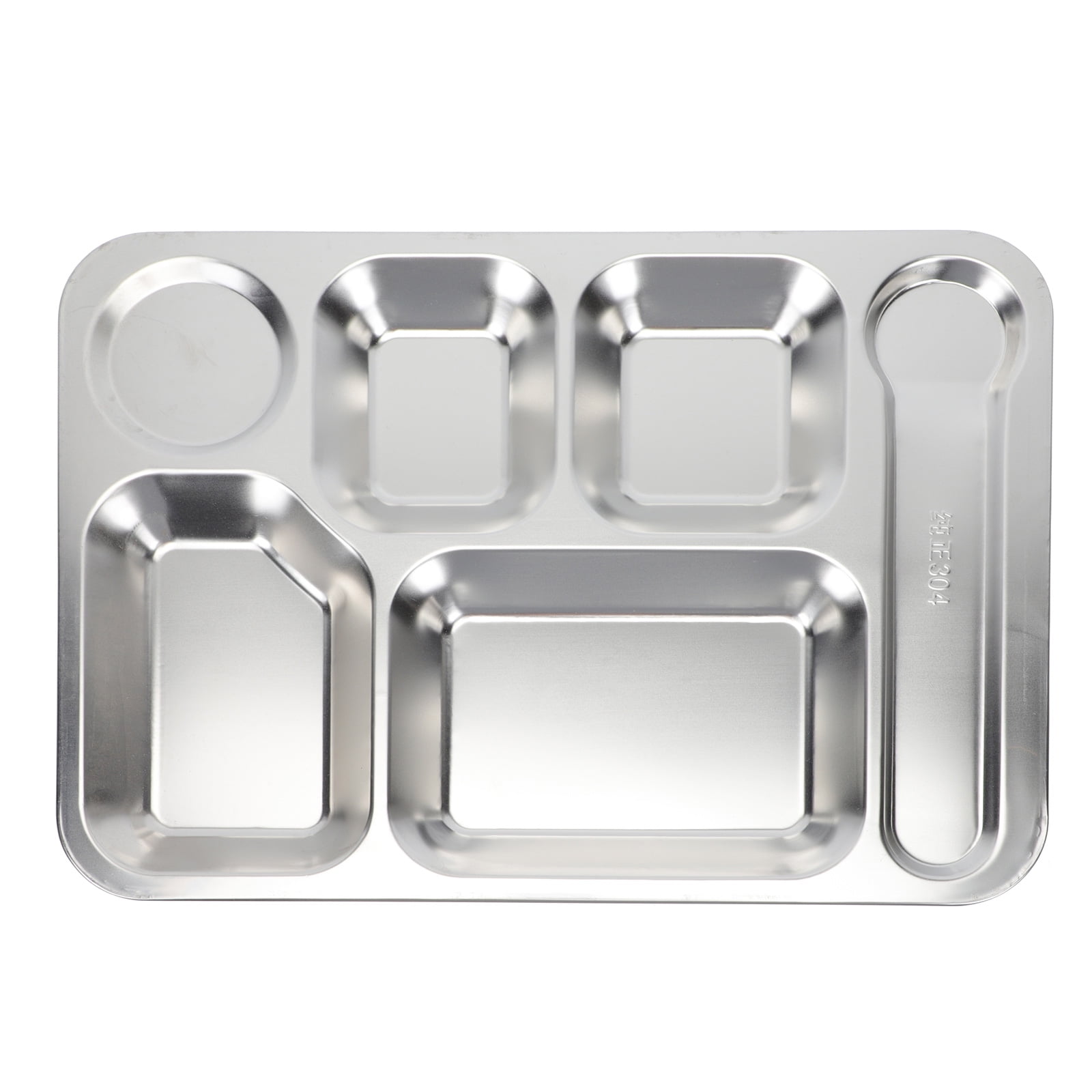 FUTUREORYY Family Stainless Steel Divided Plates 1Pcs 15.0x10.6in ...