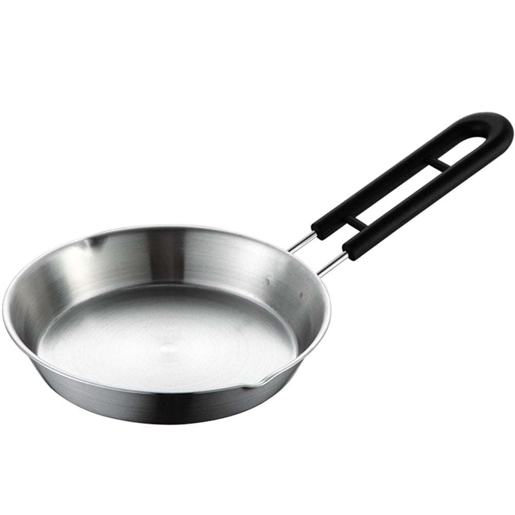 Qumonin Stainless Steel Egg Frying Pan Mini Skillet Pan (16cm ...