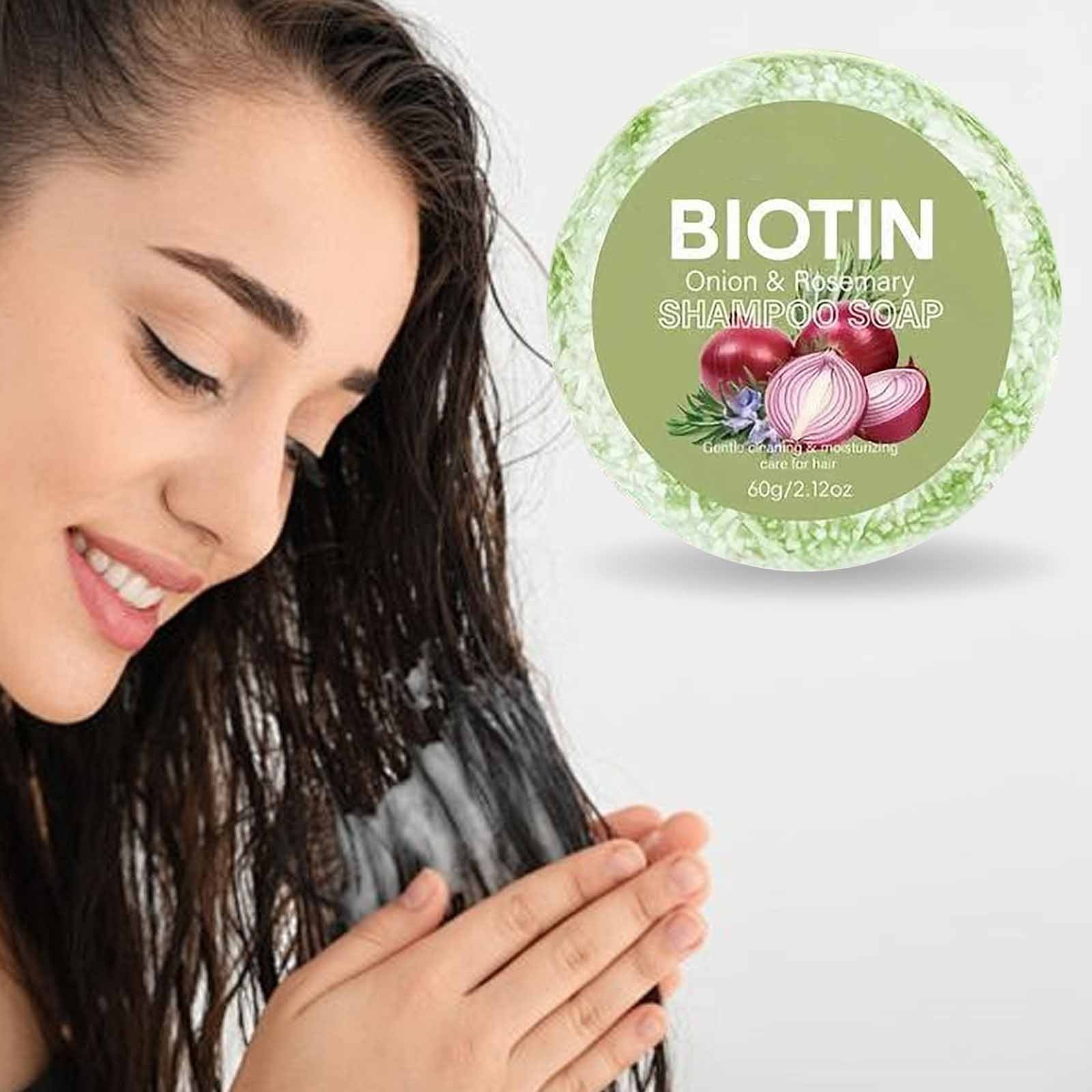 QunYou 60G Shampoo Bar Soap for Hair Moisturizing Biotin Shampoo ...