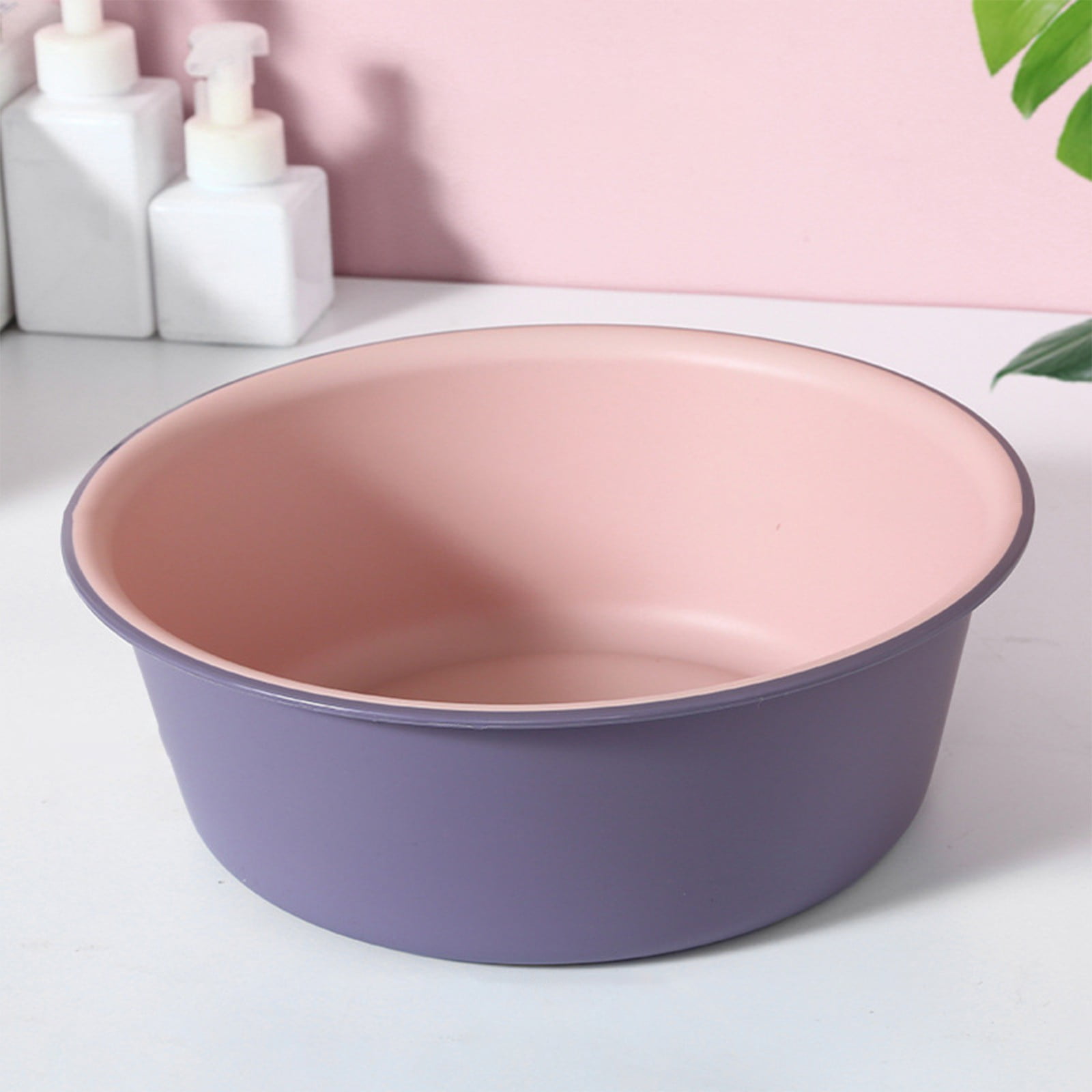 QunYou Home Round Dish Wash Basin Dishpan for Washing Dishes, Thickened ...