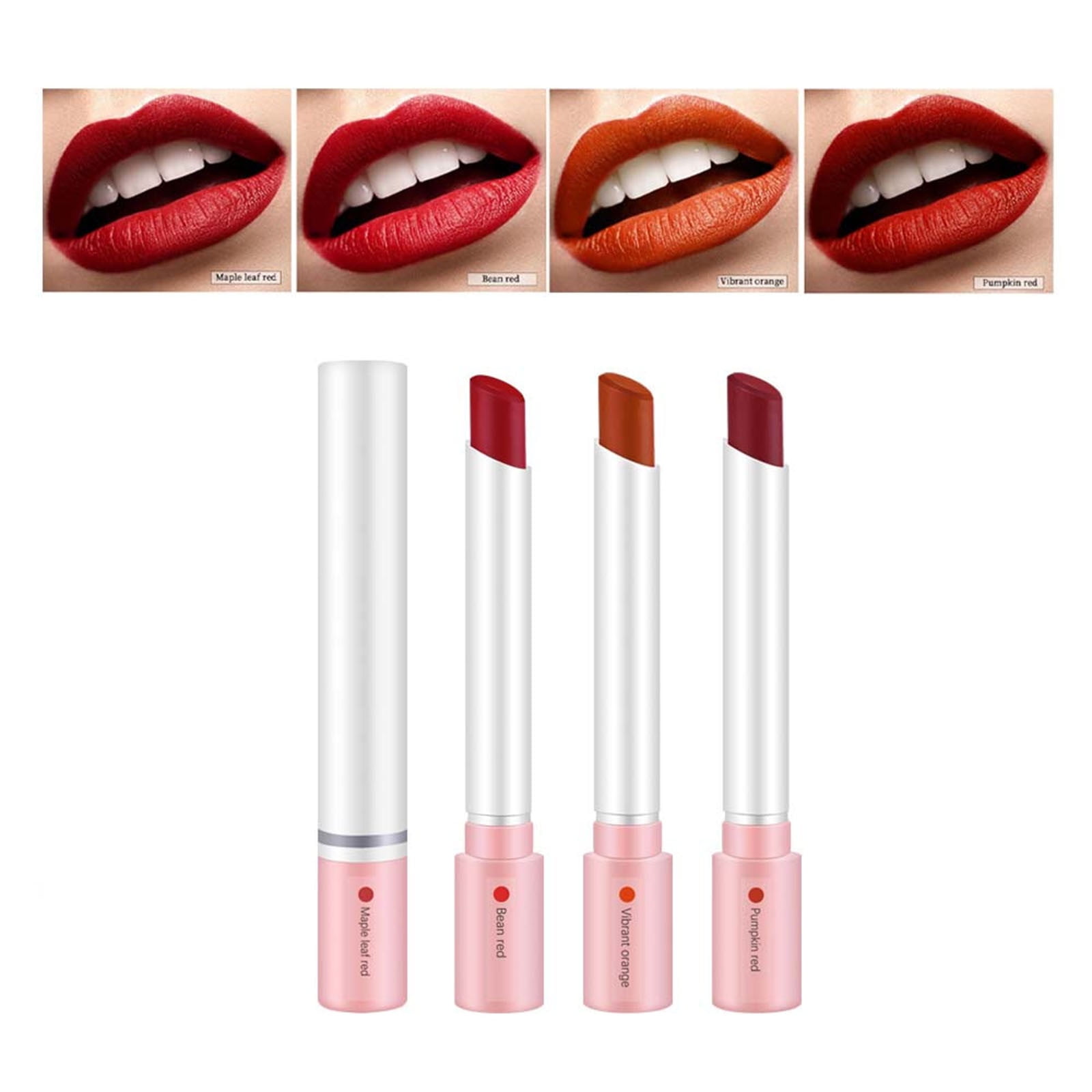 QunYou Lip Makeup Case Lipstick Moisturizing and Velvet Pipe Matte ...