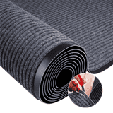 Qunbio Commercial Carpet Runner, 3'x10' Gray, Rubber Backed Entrance ...