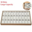 30-Piece Cherry Wood Watch Case, Wall Stand, Holds Watches up to 65mm ...