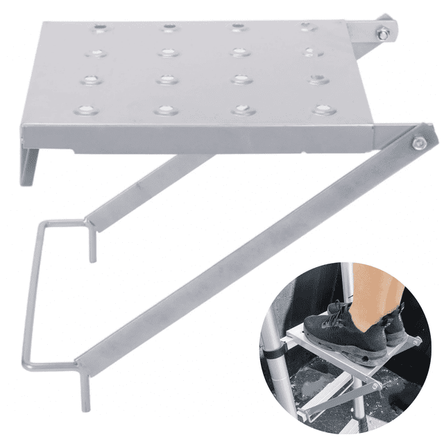 Qunbio Metal Ladder Platform, Anti-Slip Extension Ladder Tool Tray ...