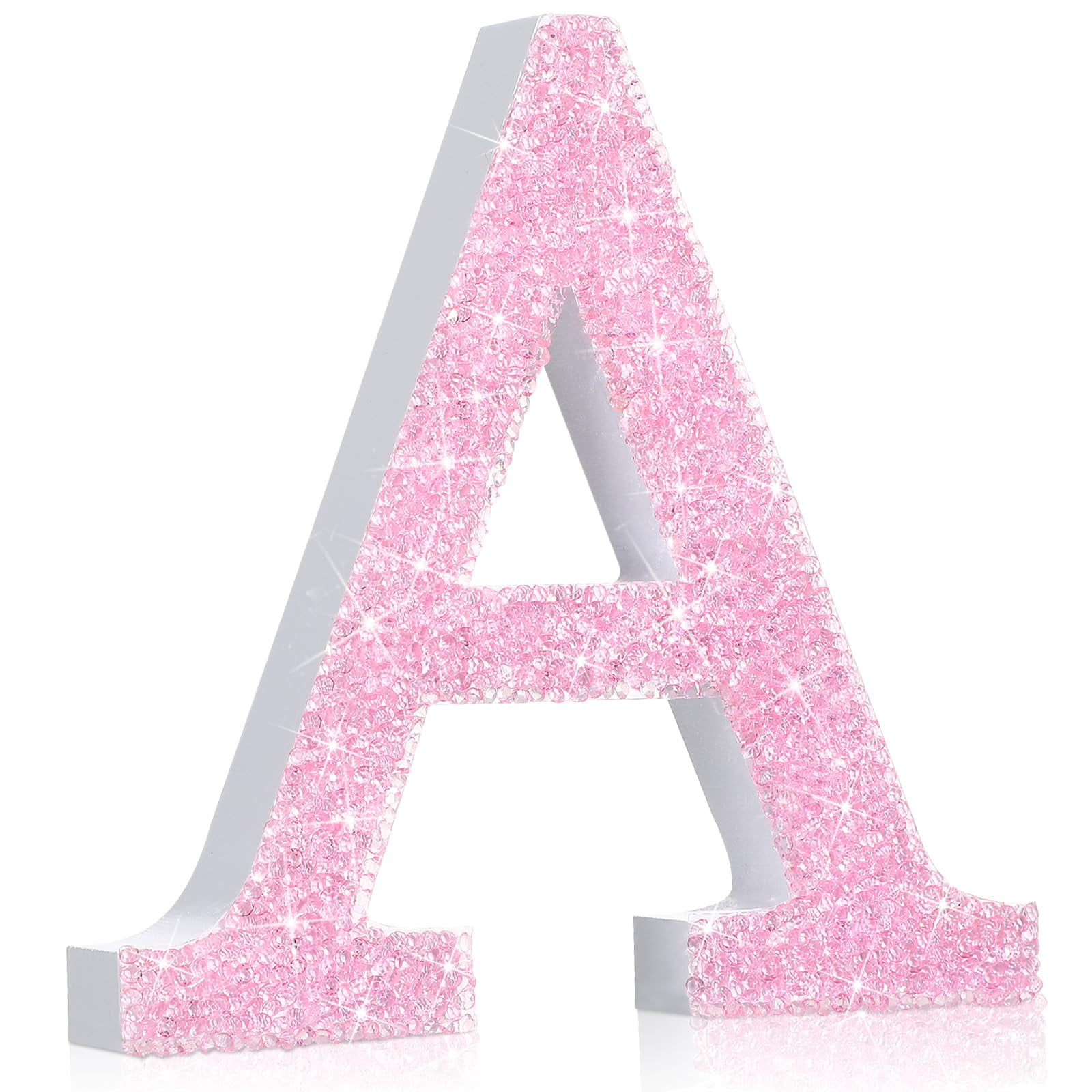Qunclay 5.7 Inch Pink Room Pink Desk Pink Christmas Bathroom Crystal ...