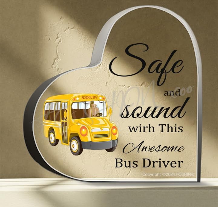 Qunclay School Bus Driver Appreciation Gifts Thank You For The Sweet ...