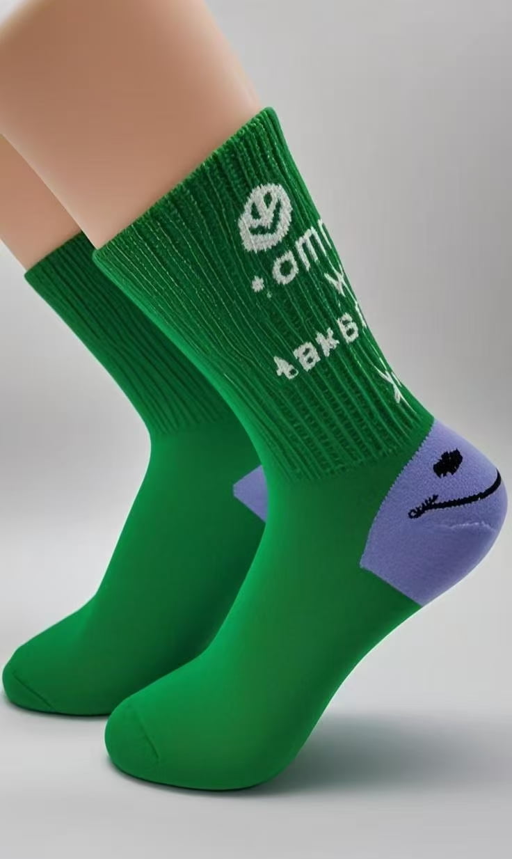 Qunivbaro "Positive Message Crew Socks - "Tomorrow Will Take Care of ...